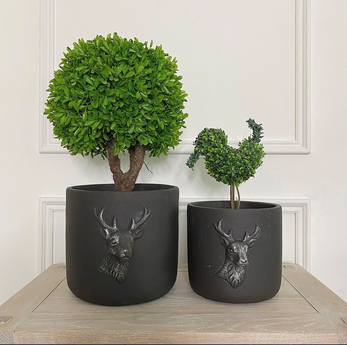 Concrete Stag Pot 2 Sizes Concrete Stag Pot 2 Sizes